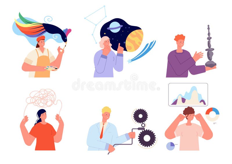 Mental Mindset Types Concept for Presentation Slide Template Stock ...