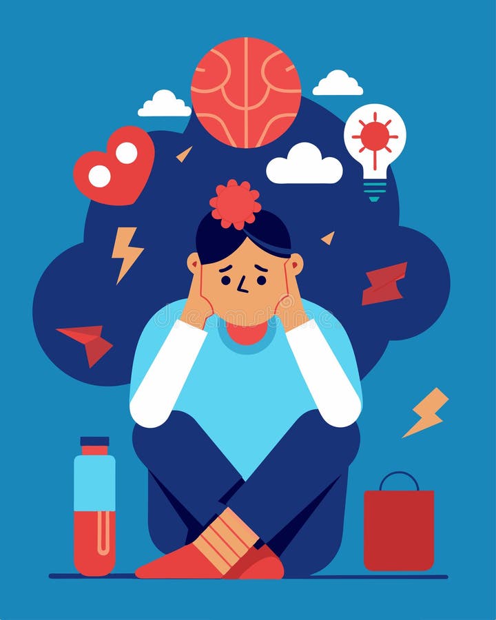 Fatigue Mental Physical Stock Illustrations – 438 Fatigue Mental ...