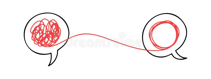 Mental Problem Solving Brainstorm Doodle Concept. Psychologist ...