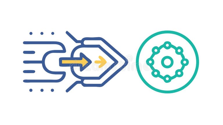 Mental Process Flow, Cognitive Evolution Icon, Vector Design Generative ...