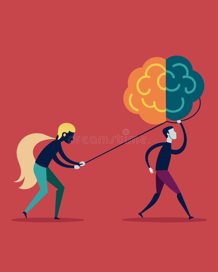 Mental Tugofwar As the Mind is Pulled in Opposite Directions Causing ...