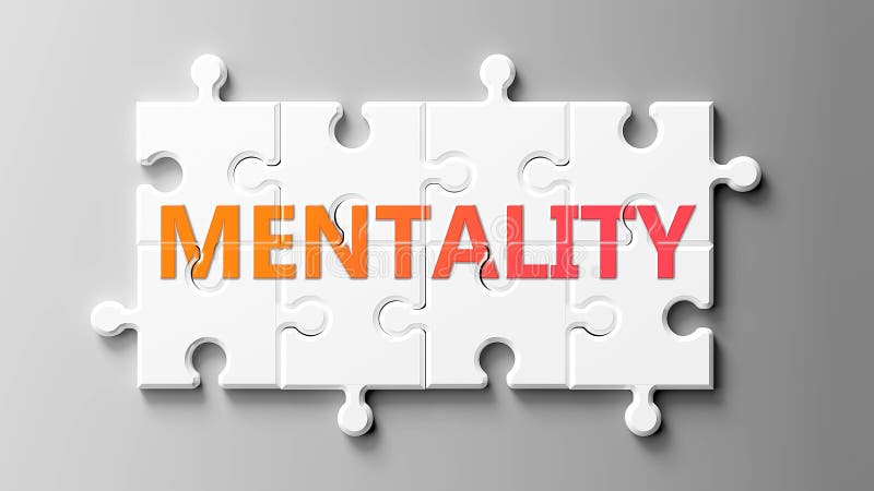 Mentality Complex Like a Puzzle - Pictured As Word Mentality on a ...