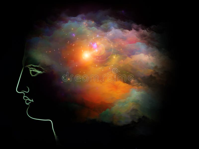 Mente colorida stock de ilustración. Ilustración de cuento - 41391082