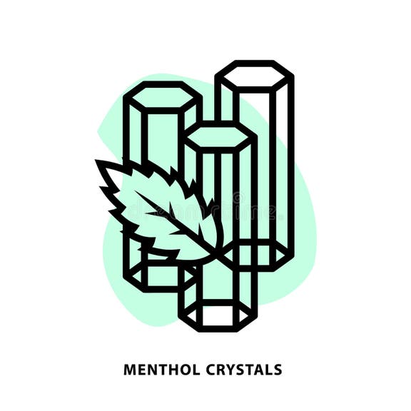 Menthol Crystals Stock Illustrations – 7 Menthol Crystals Stock ...
