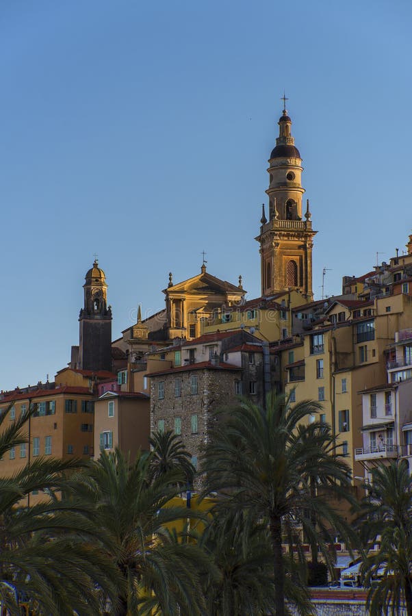 Menton stock image. Image of odds, color, landscape, coastline - 55195985