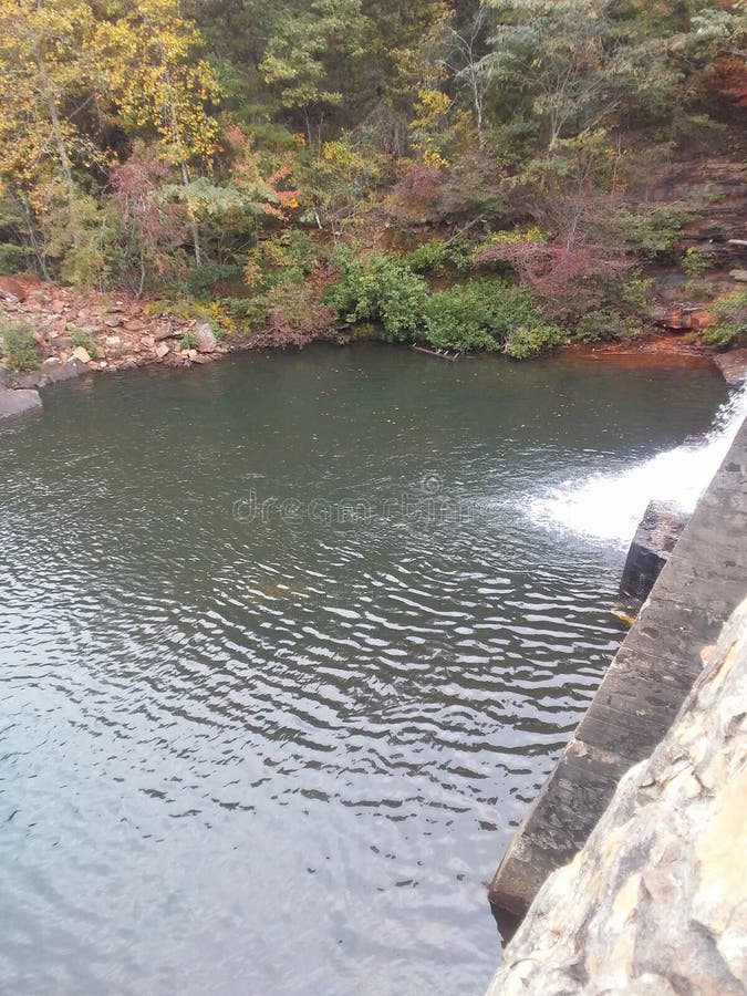 Mentone Al Top of Broken Dam Stock Photo - Image of nature, cliff ...