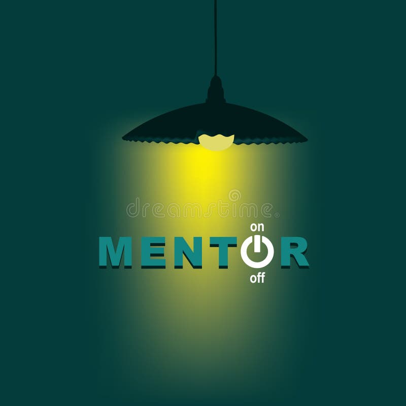 Mentor poster stock vector. Illustration of happy, training - 295143527