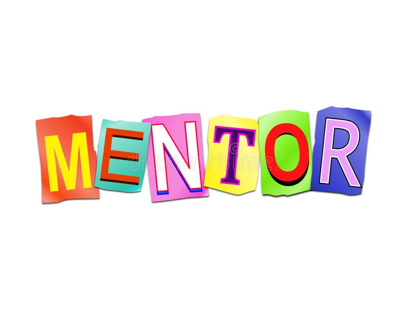 Mentor word concept. stock illustration. Illustration of adviser - 97787522