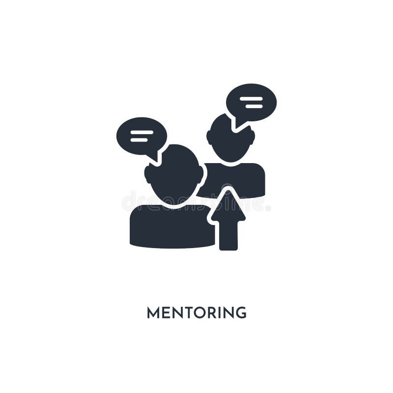 Mentoring Icon or Logo, Mentoring Concept on Dark Background Stock ... Mentoring Icon or Logo, Mentoring Concept on Dark Background Stock ...
