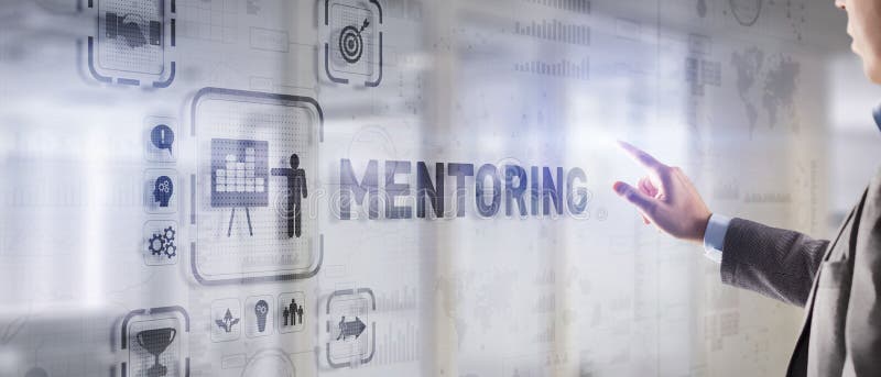 Mentoring Motivation Coaching Career Business Technology Concept Stock ...
