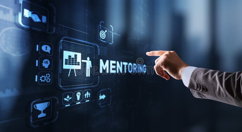 Mentoring Motivation Coaching Career Business Technology Concept Stock ...