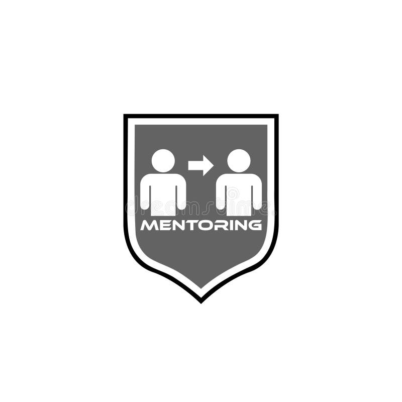 Mentoring Simple Concept Icon Isolated on White Background. Shield ... Mentoring Simple Concept Icon Isolated on White Background. Shield ...