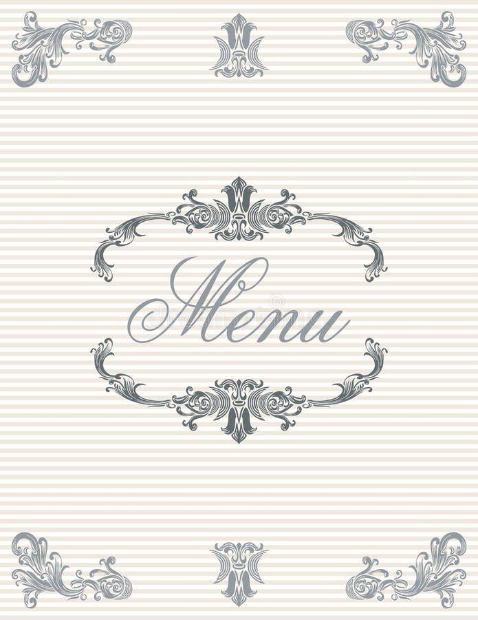 Menu Headlines, Hand Lettering Set (vector) Stock Vector - Illustration ...