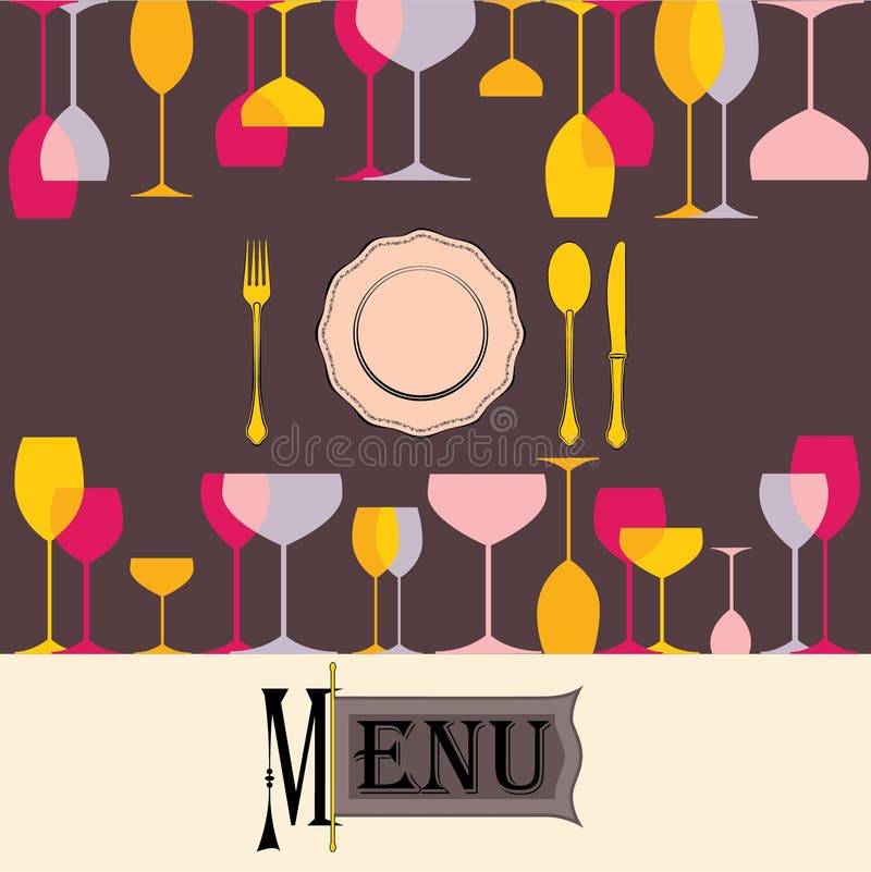 Menu frames for restaurant stock vector. Illustration of drink - 21945838