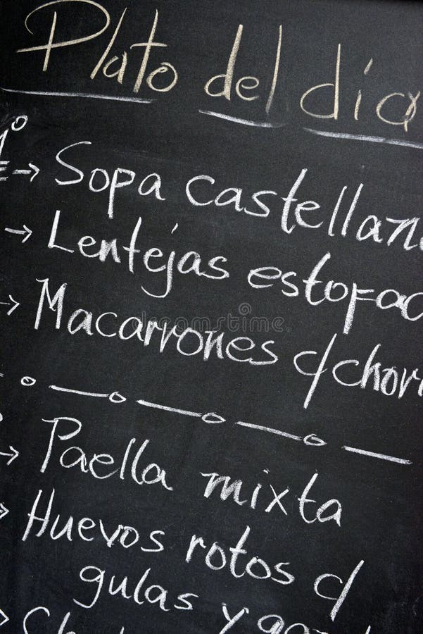 Daily menu stock photo. Image of cuisine, black, restaurant - 37552328
