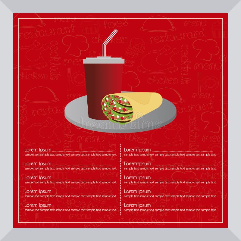 Menu stock vector. Illustration of fork, healthy, icon - 62446595