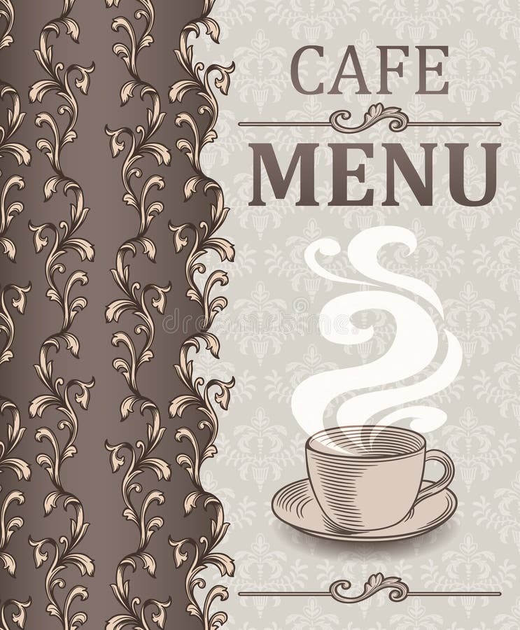 Restaurant Menu Design. Coffee Restaurant Brochure Vector, Coffee Shop ...