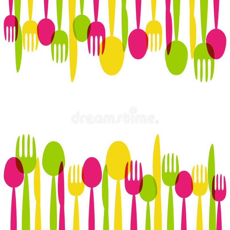 Menu Background with Empty Space Stock Vector - Illustration of cafe ...