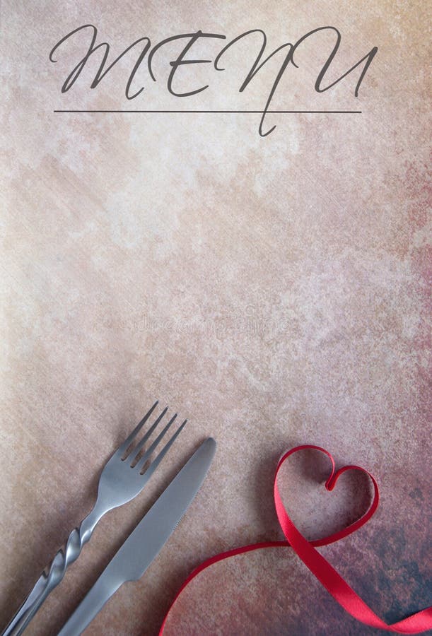 Menu background stock image. Image of cutlery, love - 109205453