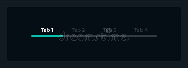 Menu Bar with Tabs UI Element Template Stock Vector - Illustration of element, sign: 264689648