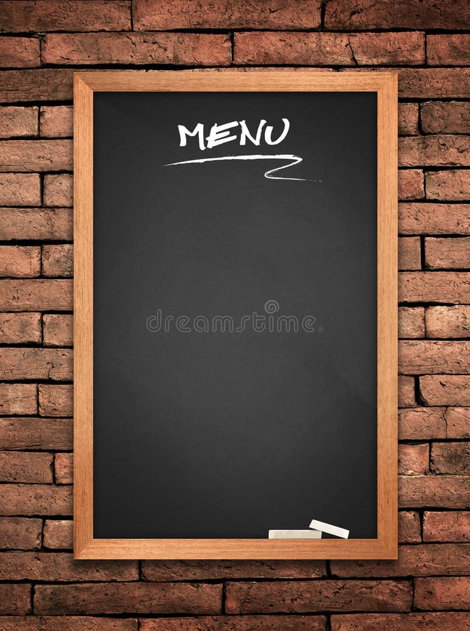 Menu blackboard sign stock photo. Image of chalk, vintage - 130886216