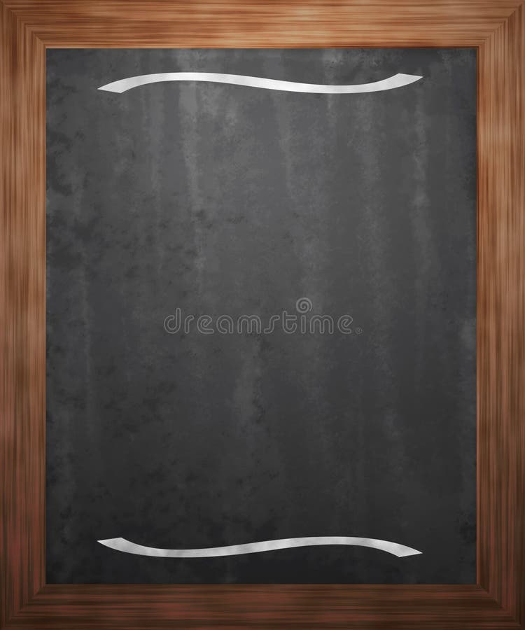 Menu Blackboard Background stock illustration. Illustration of bulletin ...