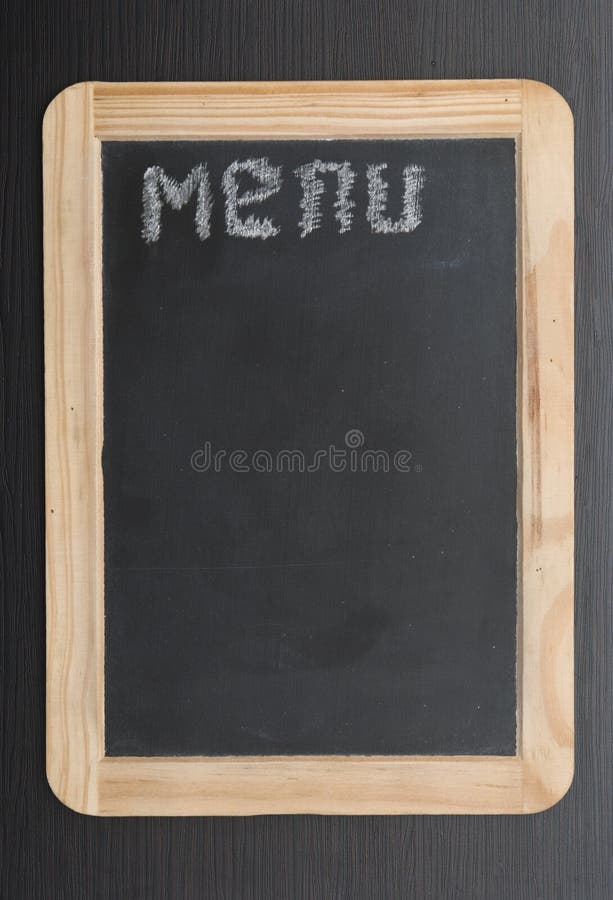 Menu blackboard stock photo. Image of frame, silverware - 27611988