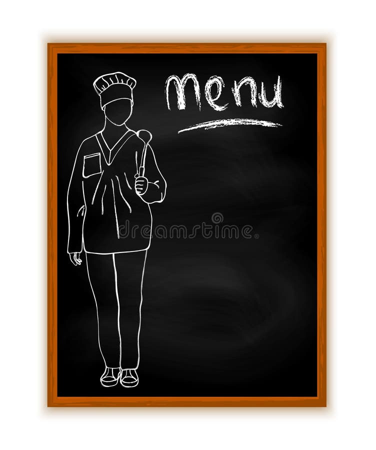 Menu board vector stock vector. Illustration of banner - 124939427