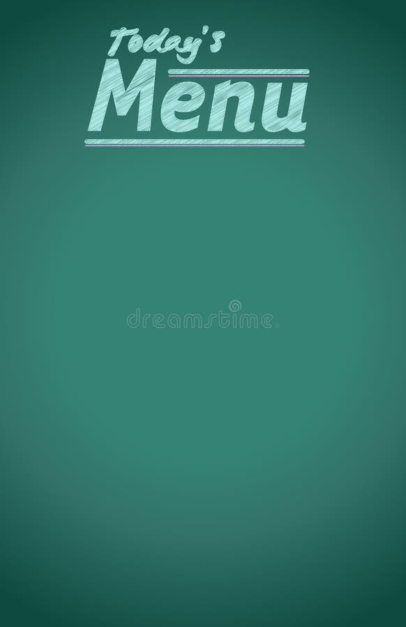 Menu Board - today s menu stock illustration. Illustration of board ...