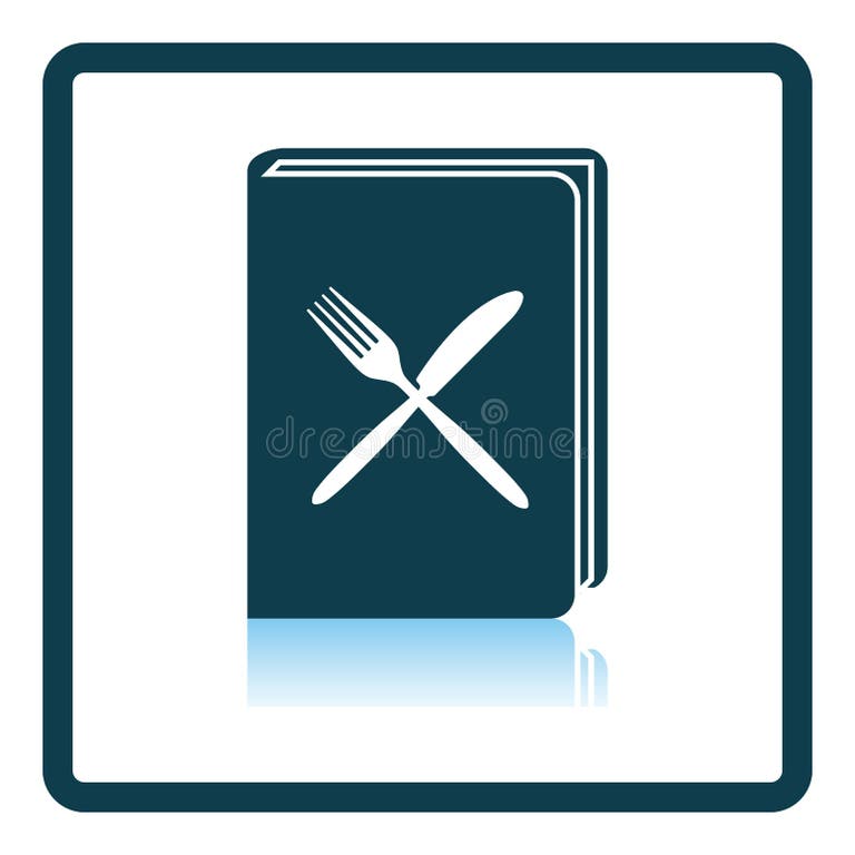Menu Book Icon stock vector. Illustration of food, crossed - 210377279