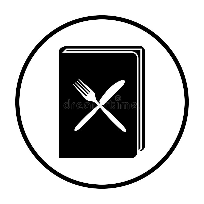 Menu Book Icon stock vector. Illustration of element - 208874301