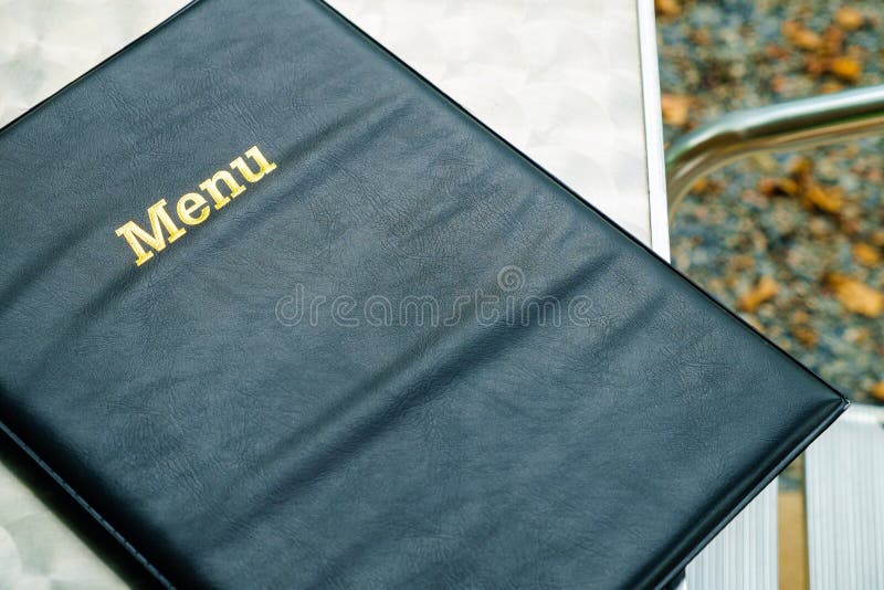 Menu book stock photo. Image of iron, closeup, simple - 44369340