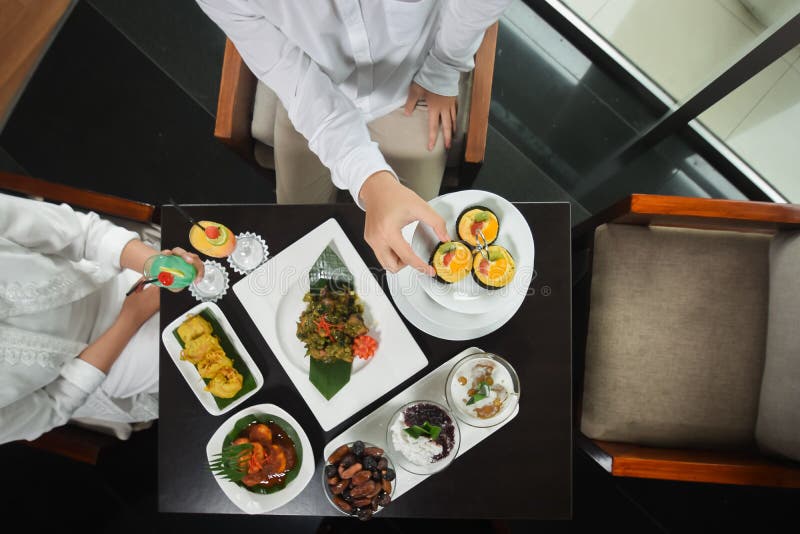 Breakfasting Menu Fom Top View Stock Photo - Image of cheese, dish ...