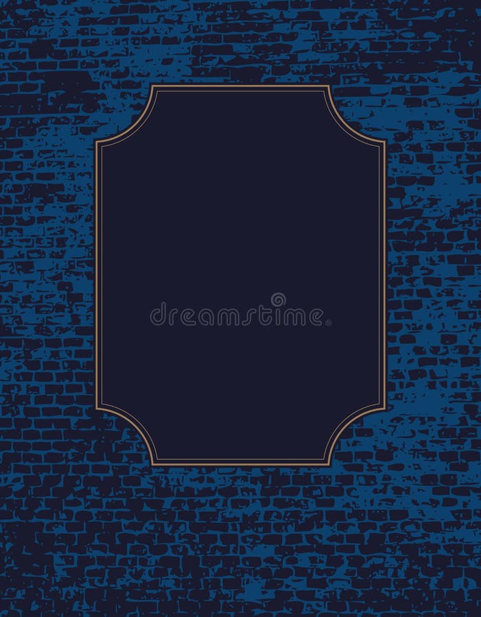 Menu with brick wall. stock vector. Illustration of space - 65775210