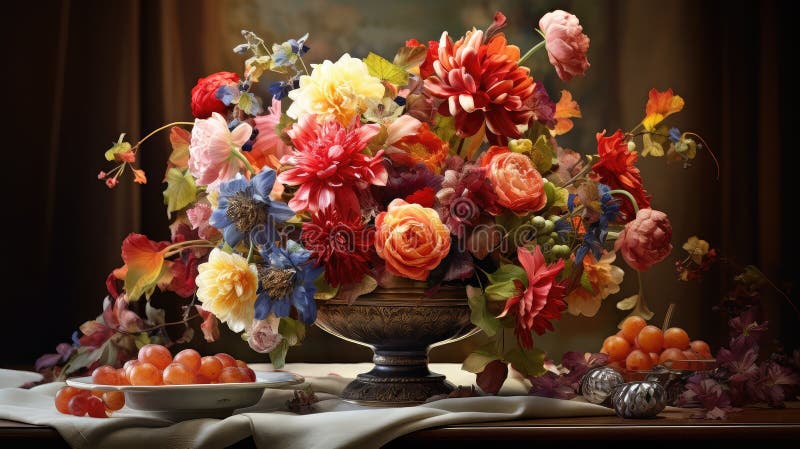 Menu brunch flowers stock illustration. Illustration of flowers - 307622592