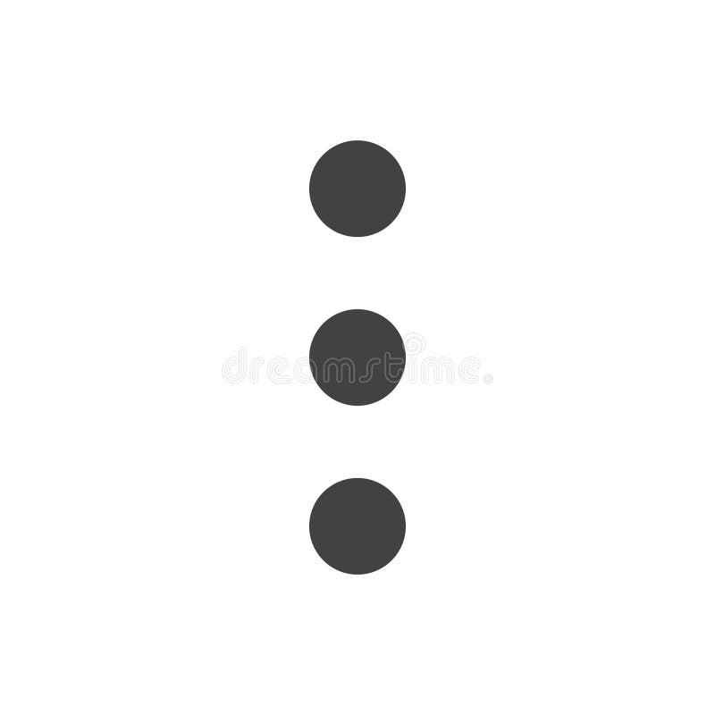 Menu Button Icon Simple Vector Symbol Stock Vector - Illustration of ...