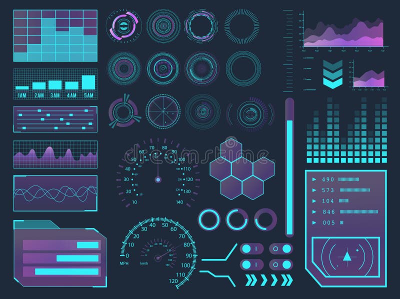 HUD Elements Sci-fi Science Futuristic User Interface. Menu Buttons ... HUD Elements Sci-fi Science Futuristic User Interface. Menu Buttons ...