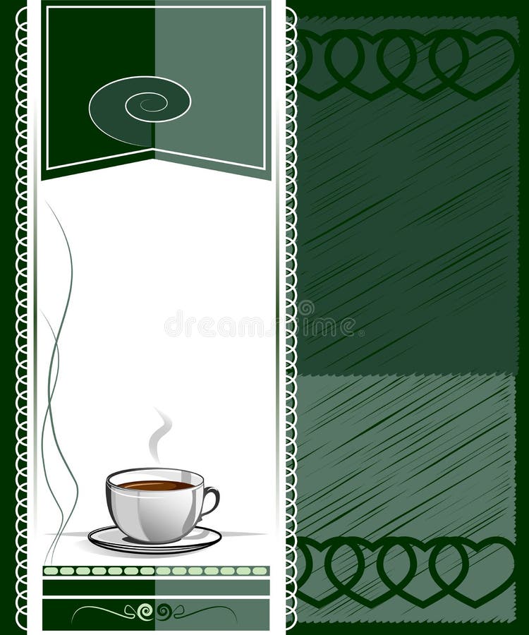 Menu for Cafe, Bar, Restaurant, Coffeehouse Stock Vector - Illustration ...