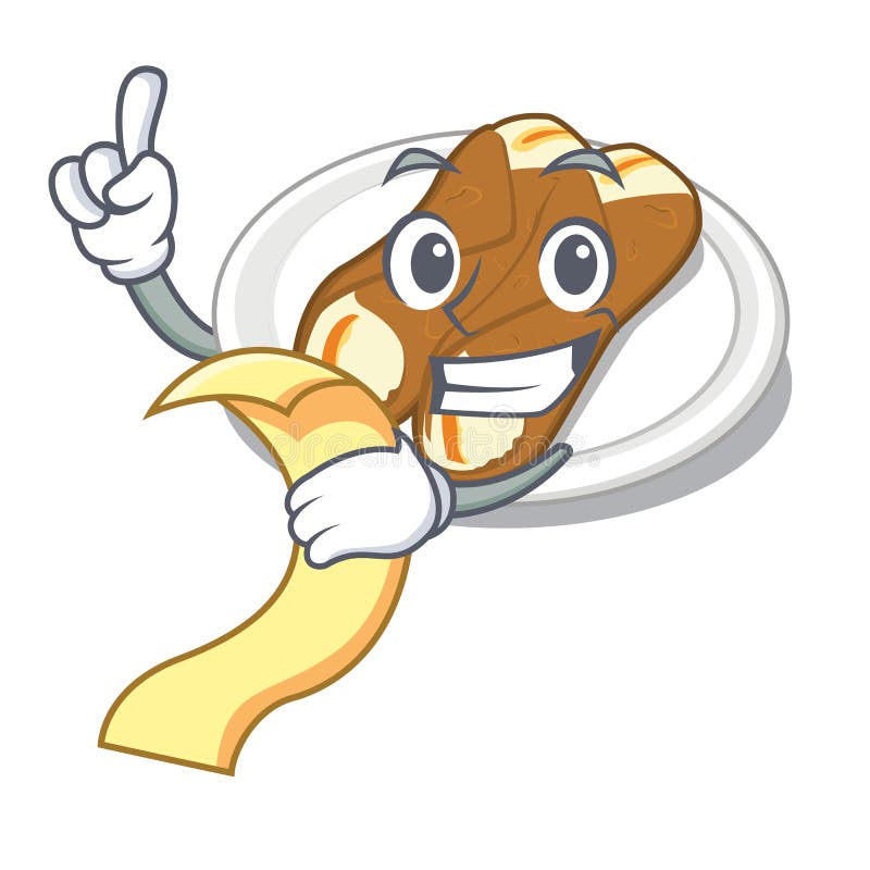 With Menu Cannoli Isolated with in the Character Stock Vector ...