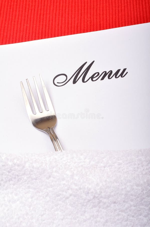Menu card stock image. Image of card, lunch, cloth, meal - 10742557
