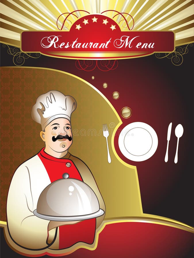 Menu Card stock vector. Illustration of greeting, decoration - 17305955