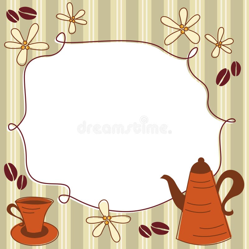 Tea Menu Card stock vector. Illustration of decorative - 20460742