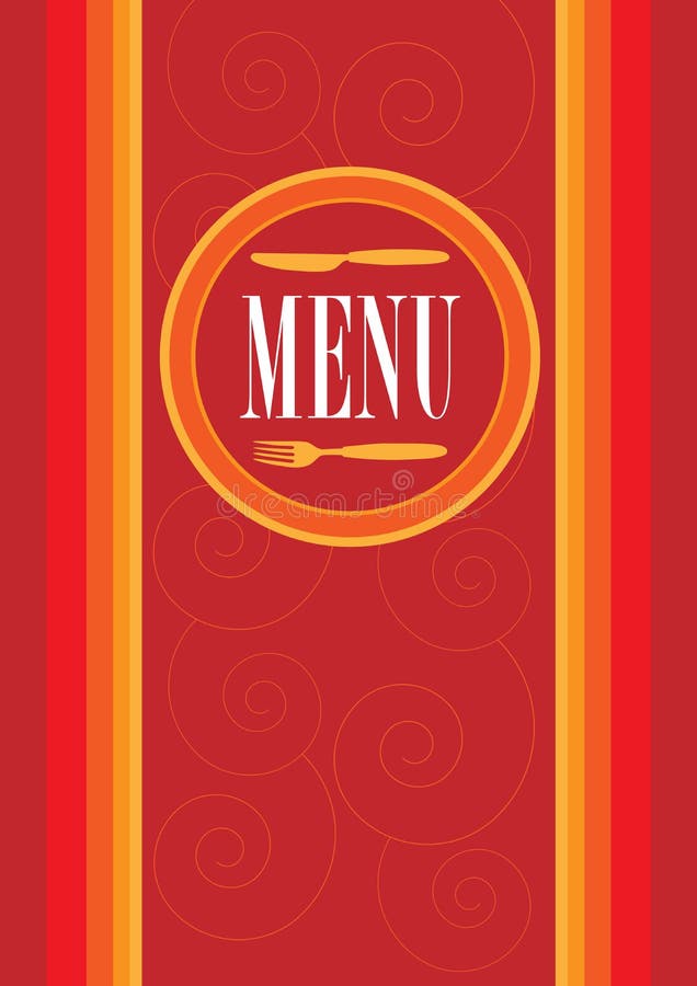 Menu Card Design stock vector. Illustration of cloth - 18657476