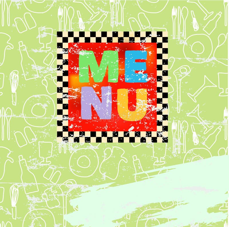 Menu card stock vector. Illustration of elegance, card - 33663855