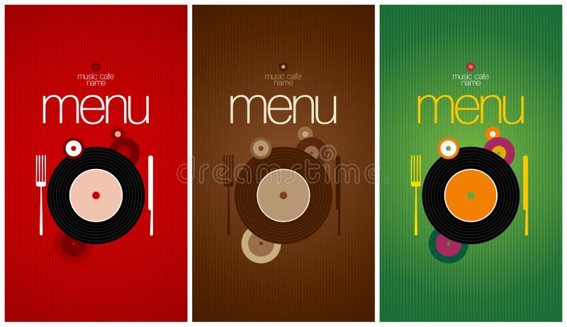 Music Cafe Menu Template Stock Illustrations – 325 Music Cafe Menu ...