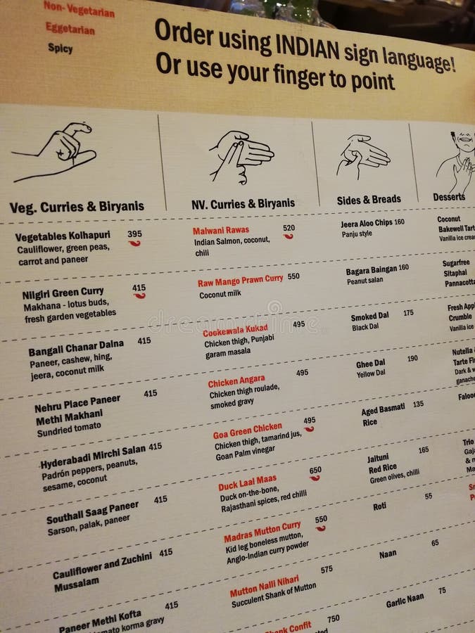 Menu Card Different Style Sign Editorial Photography - Image of card ...