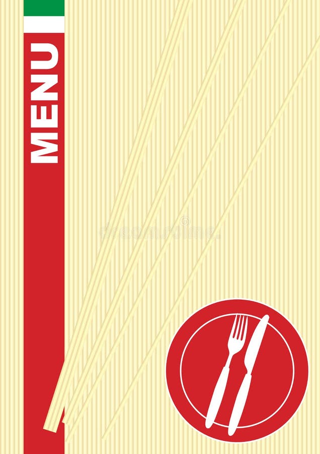 Menu Card - Red Gingham stock vector. Illustration of meal - 17859372
