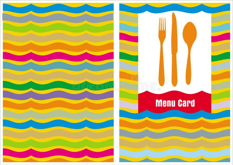 Menu Card template stock vector. Illustration of food - 16525787