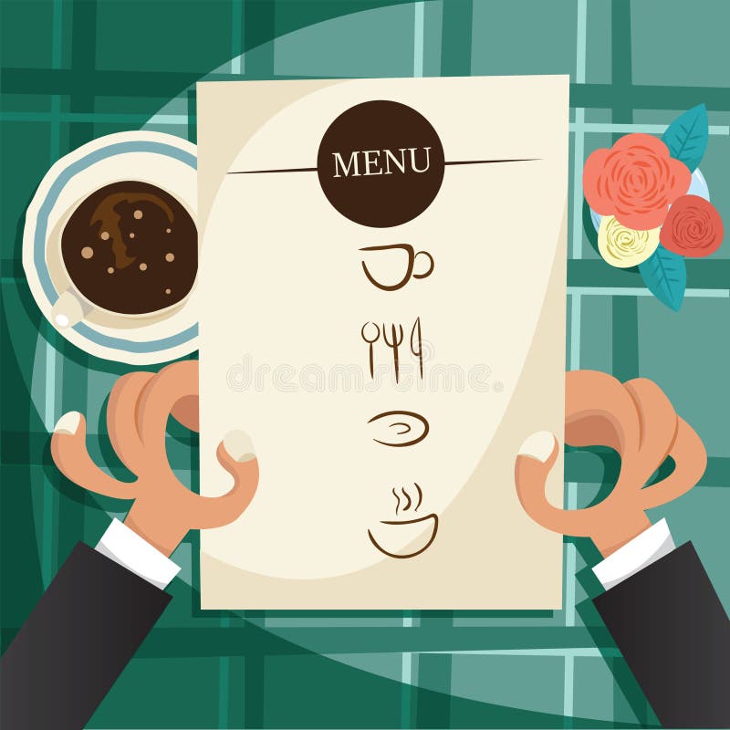 Menu Card. Vector Illustration Decorative Design Stock Vector ...