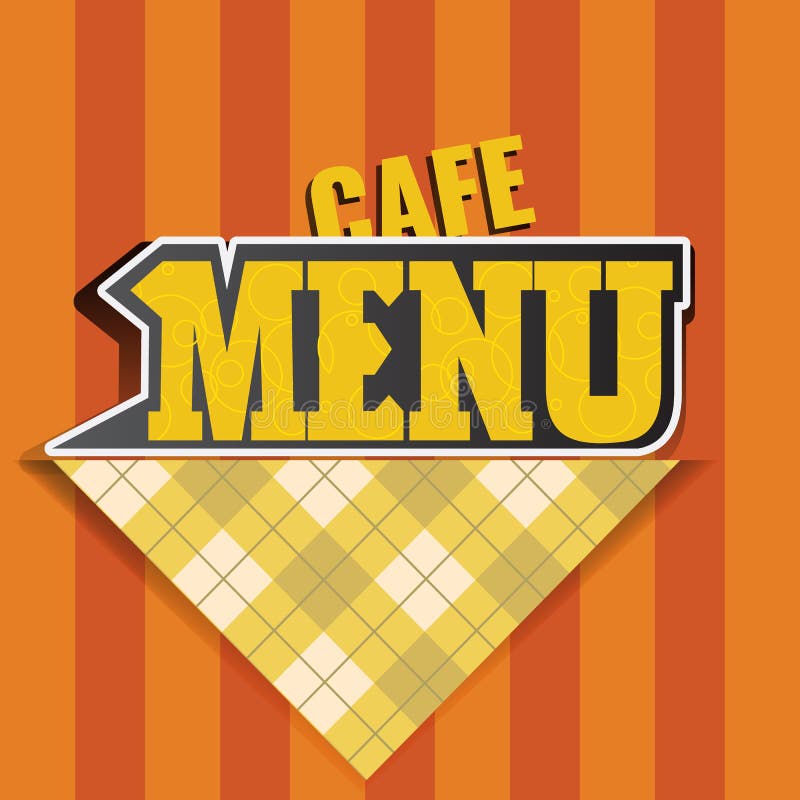 Vector Menu Cards or Cover Design Template. Cafe Menu Symbol Logo ...